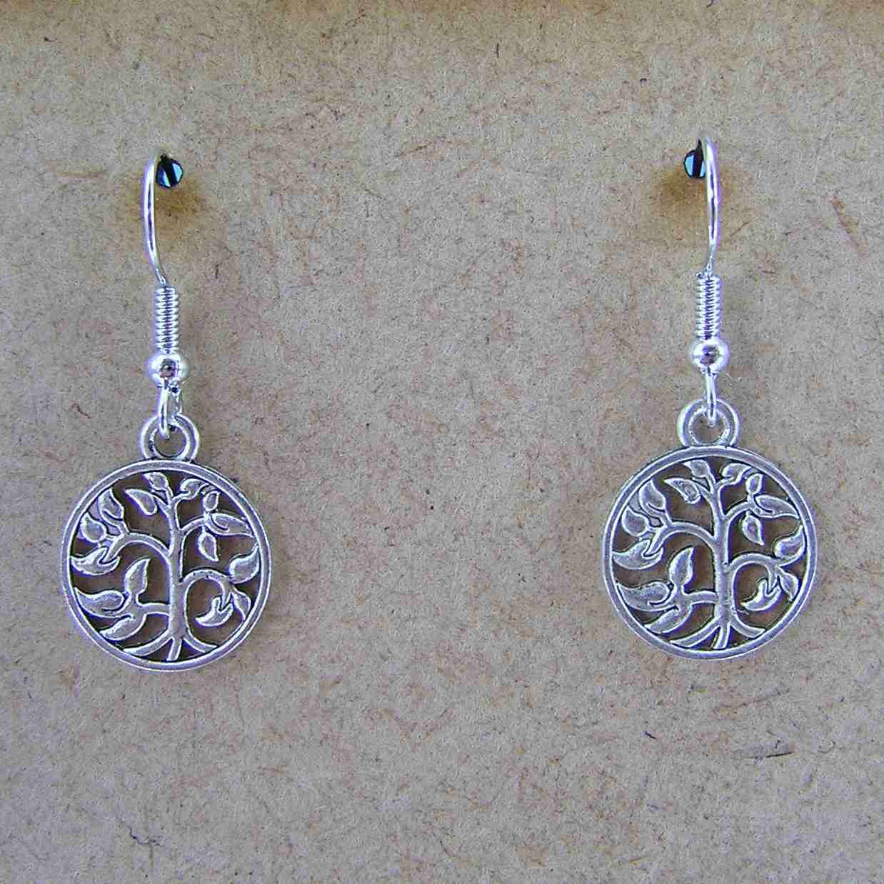 Tree In Circle » The Unusual Earring Co