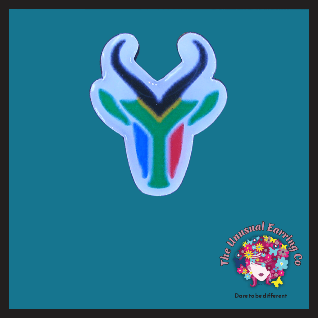 SA Springbok Badge - SA004 » The Unusual Earring Co