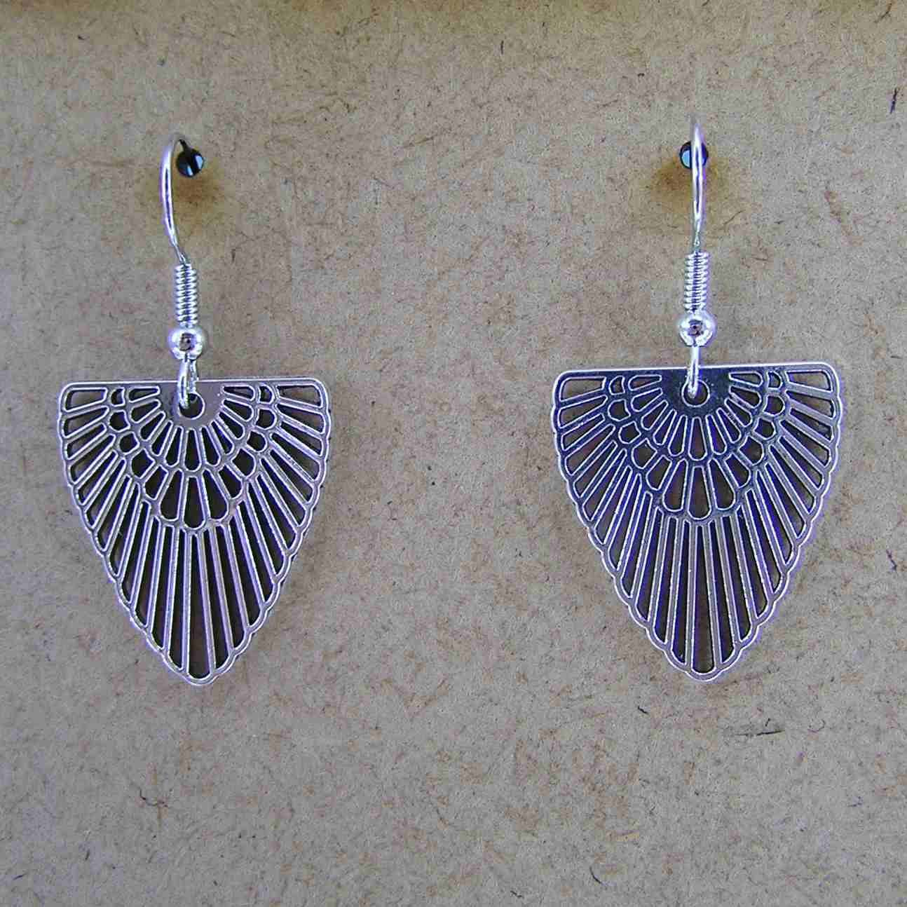 Triangular Fan » The Unusual Earring Co